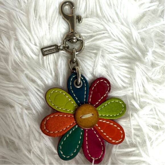 Coach | Bags | Vintage Coach Y2k Signature Daisy Flower Bag Charm ...